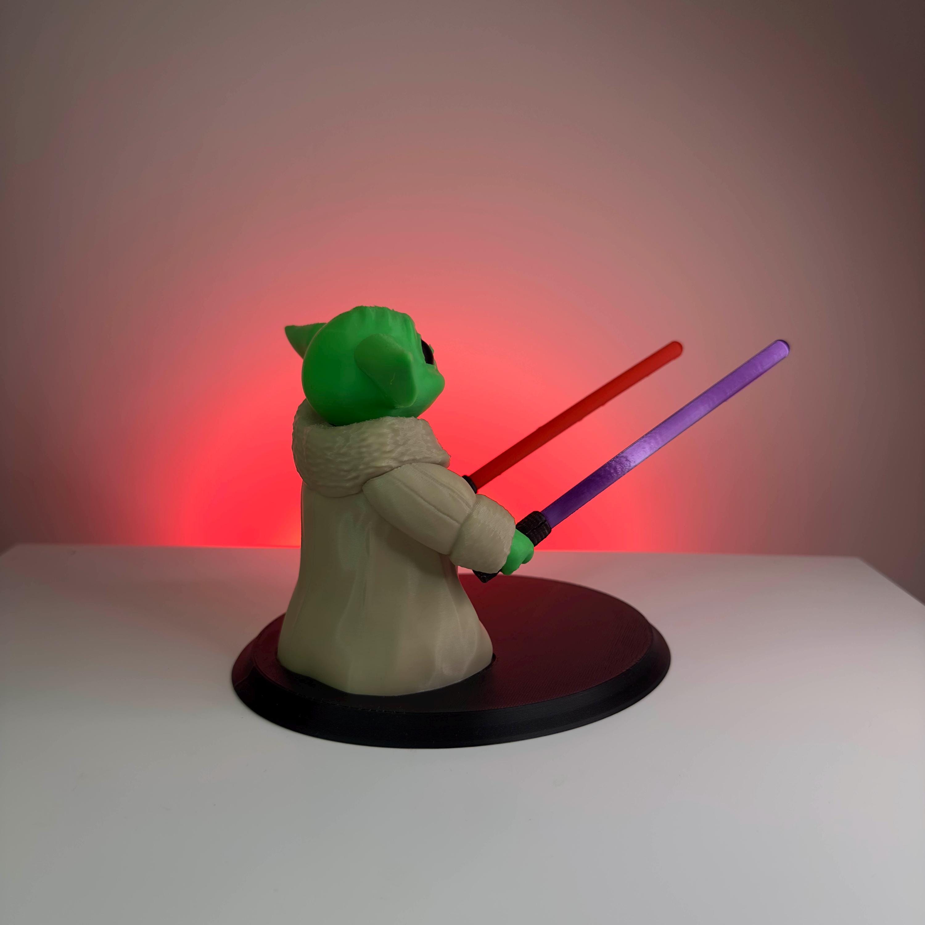 Grogu Controller Holder (customs Colour Light Sabers) - Etsy