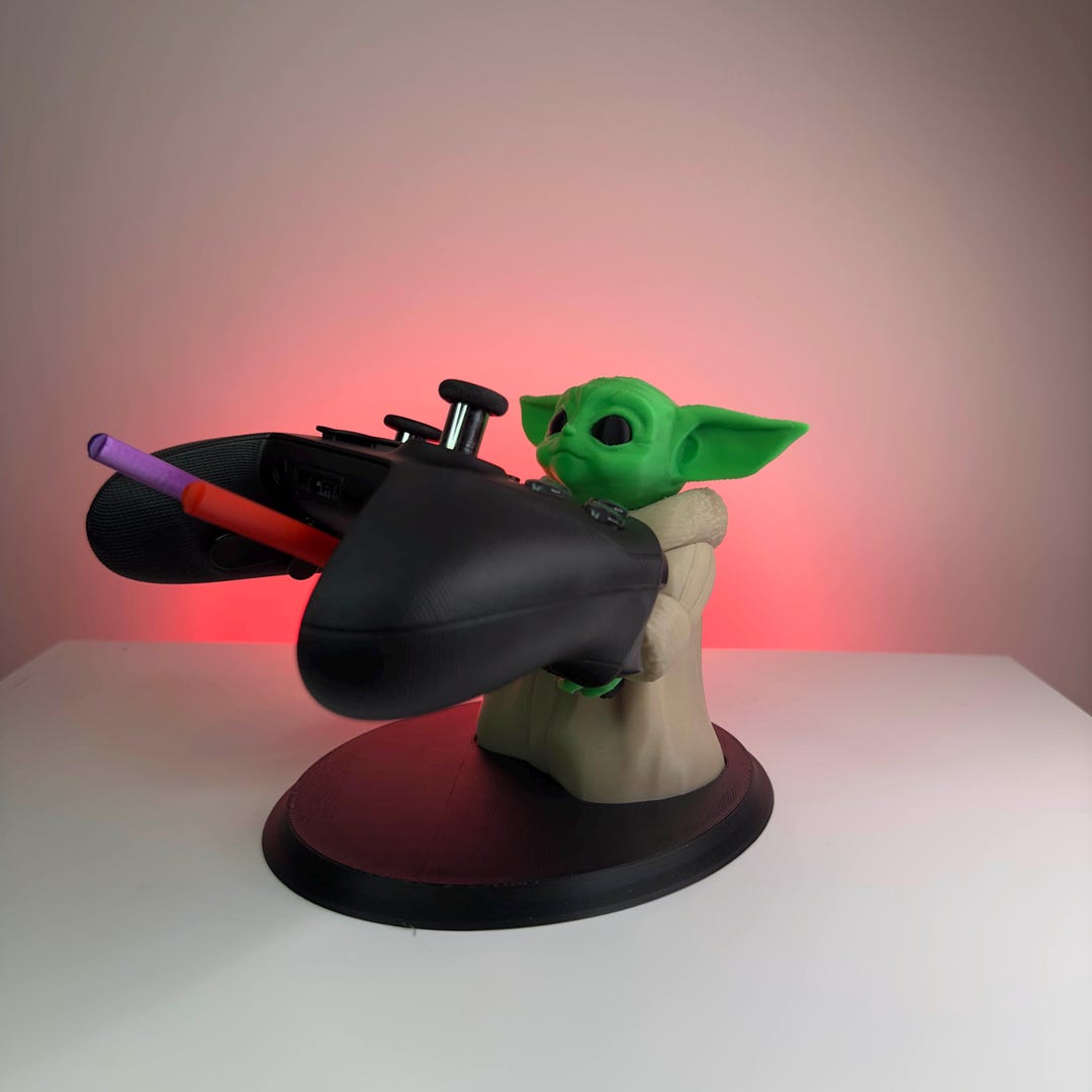 Grogu Controller Holder (customs Colour Light Sabers) - Etsy