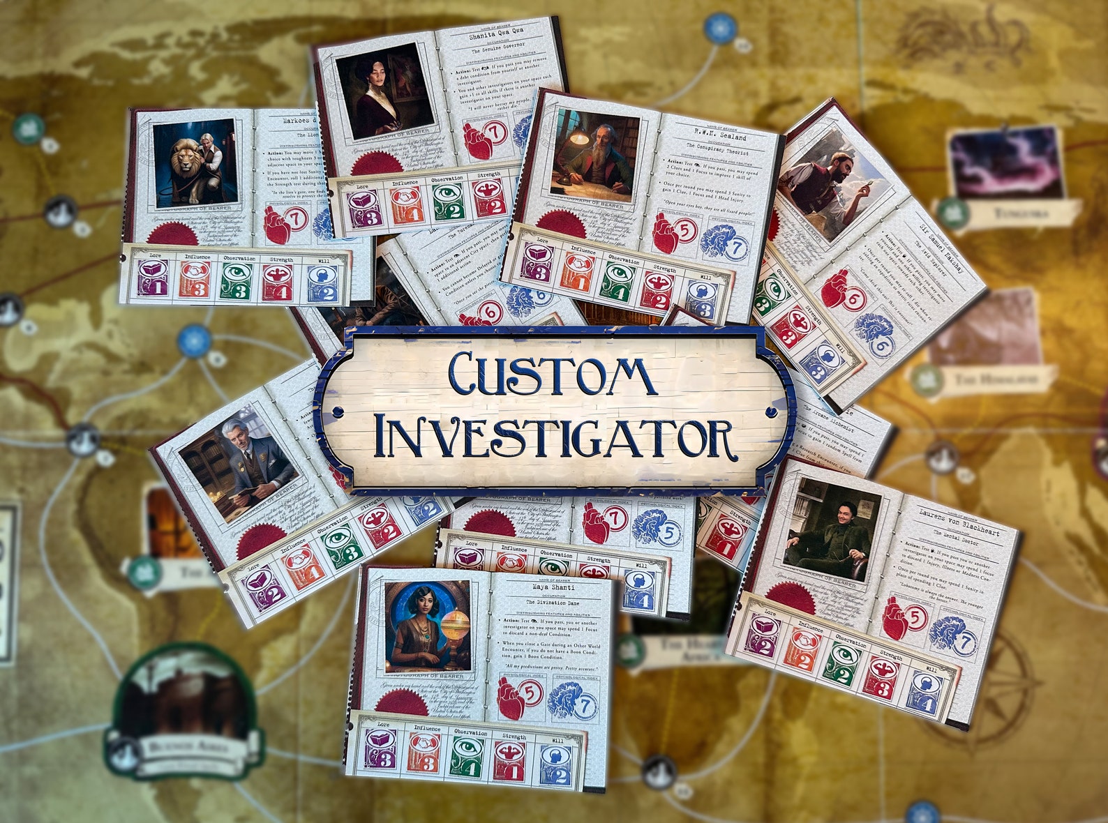 Custom Investigator for Eldritch Horror - Etsy