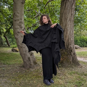 Linen Batwing Shawl - Etsy