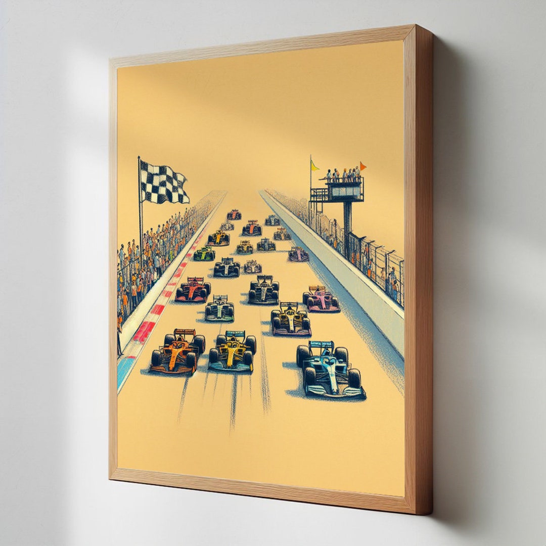 Go-kart Racing Wall Art, Racing Print, Racing Nursery Decor, Race Track ...