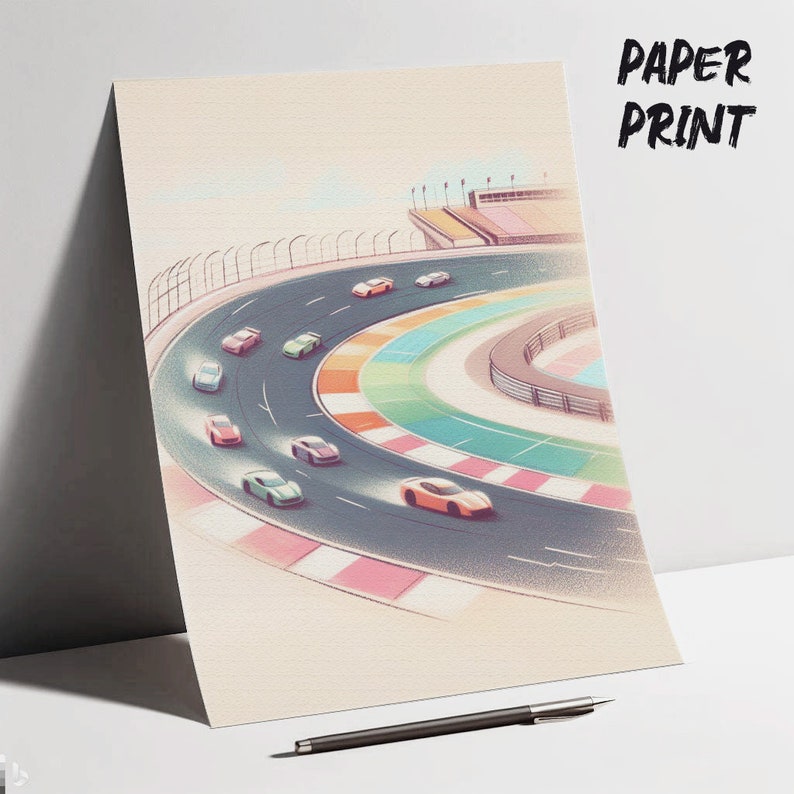 16 X 20 Print, Formula 1 Race Car Nursery Wall Art Print, F1 Race Track ...