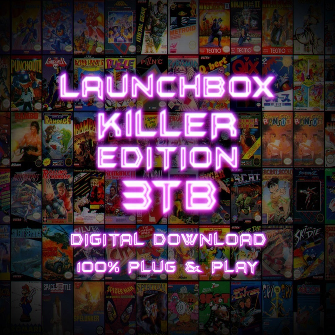 Bigbox Launchbox 3TB Digital Download %100 Plug and Play Arcade Game ...