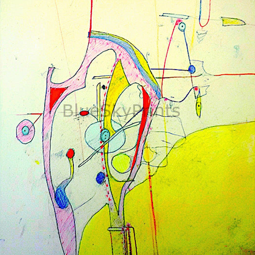 Wind Turbine Contemporary Art Gift Interior Design Abstract Surrealism ...