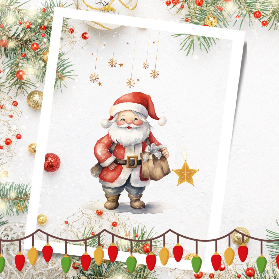 Christmas Clipart, Santa Claus Clipart, Christmas Santa PNG, Santa ...