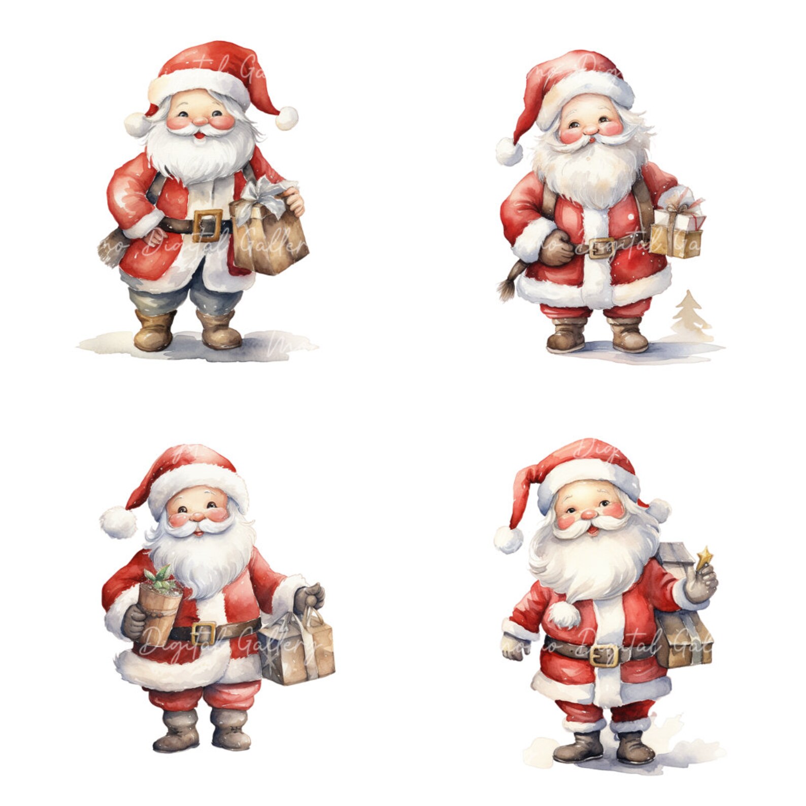 Christmas Clipart, Santa Claus Clipart, Christmas Santa PNG, Santa ...