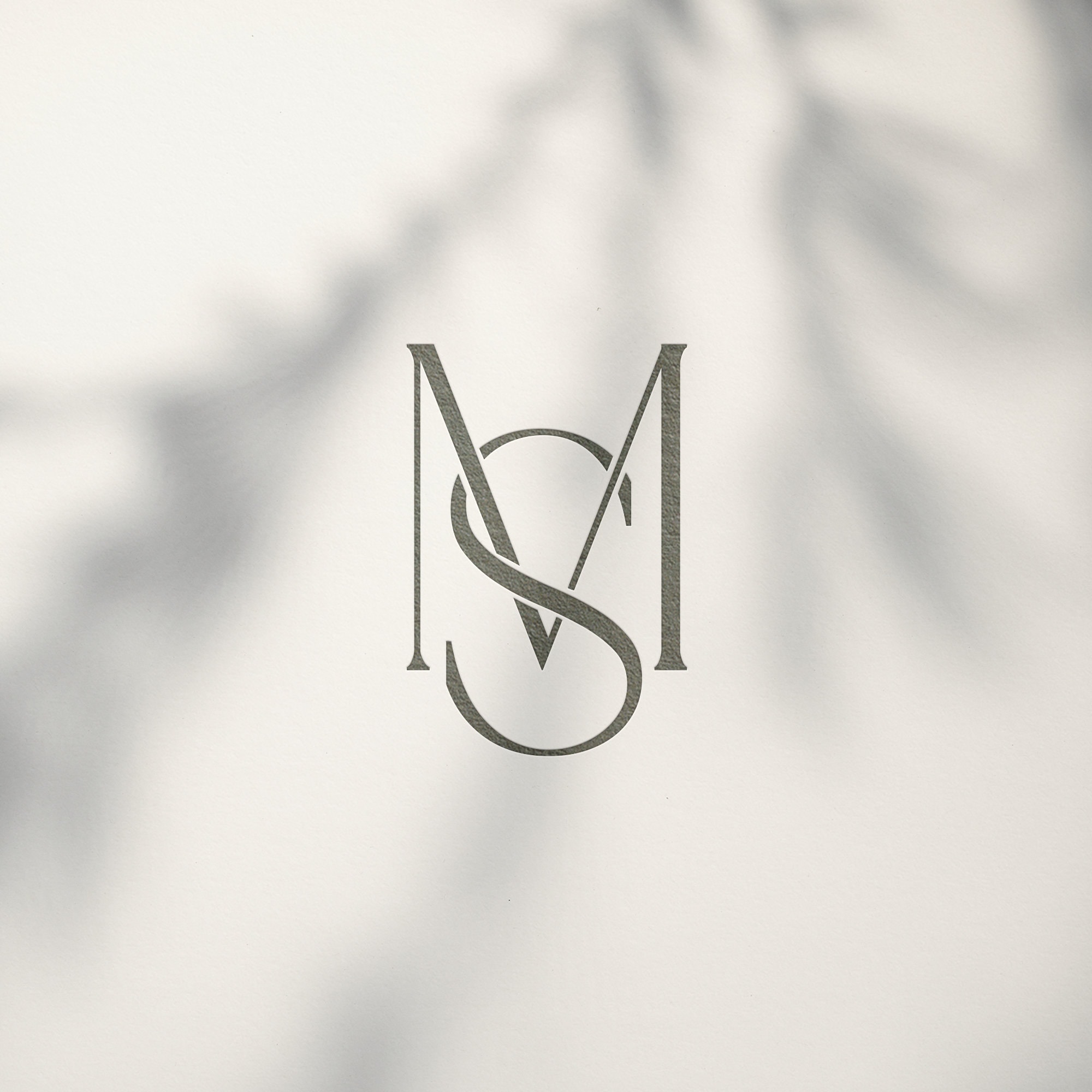 MS Wedding Monogram, Premade Wedding Logo, Wedding Invitation, Couple ...