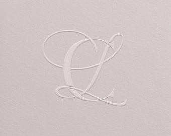 LC Monogram Logo • Gold Wedding Emblem (instant Download) - Etsy