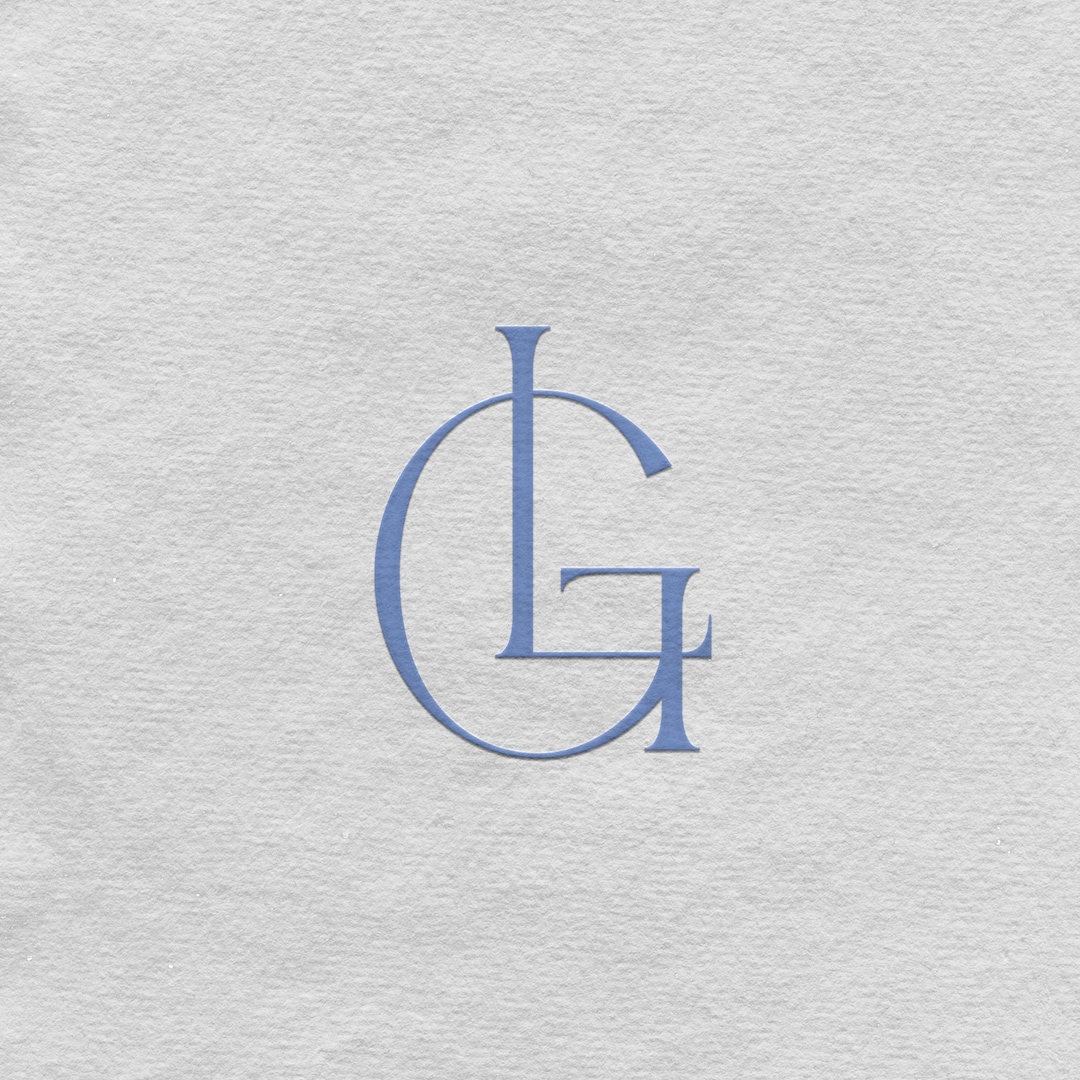 LG Wedding Monogram, Premade Wedding Logo, Wedding Invitation, Couple ...