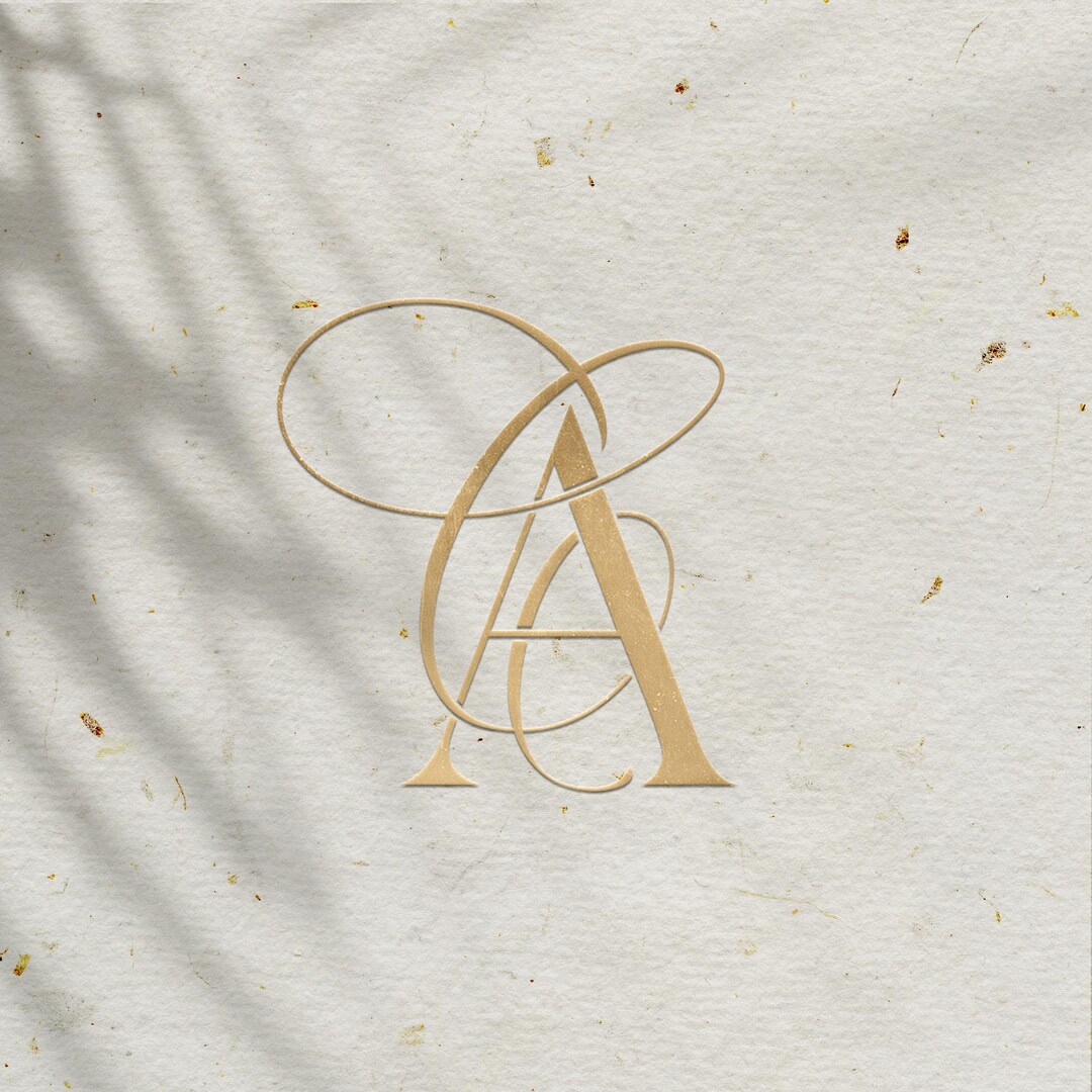 AC Personalized Couple Monogram – Elegant Initials Logo | Digital File ...