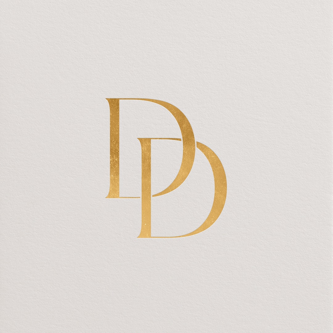 DD Wedding Monogram, Premade Wedding Logo, Wedding Invitation, Couple ...