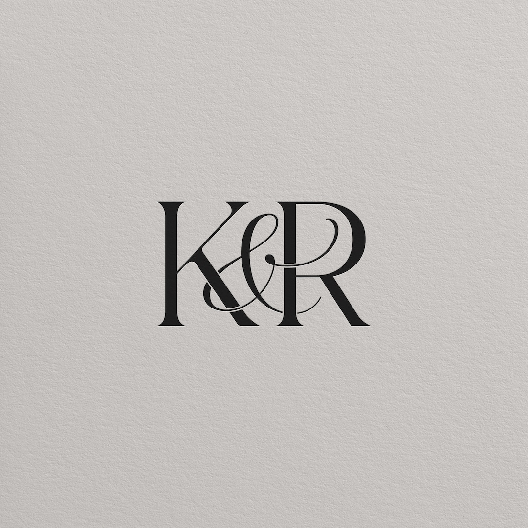 Wedding Monogram, Premade Wedding Logo, Wedding Invitation, Couple Logo ...