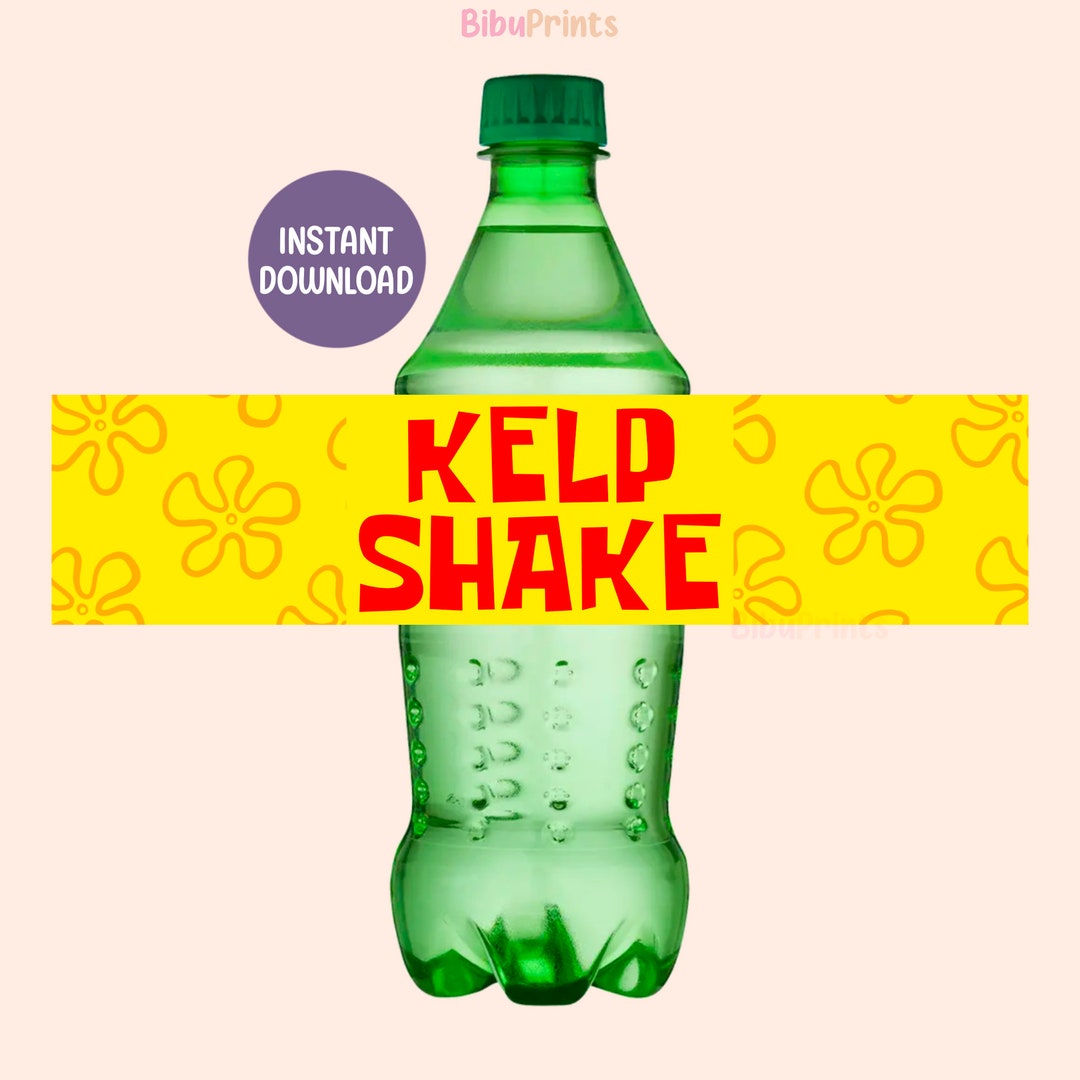 Kelp Shake Under the Sea Printable Label Digital - Etsy