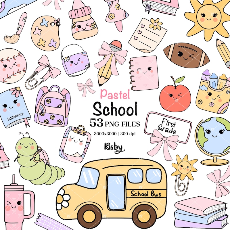 Pastel Clipart - Etsy