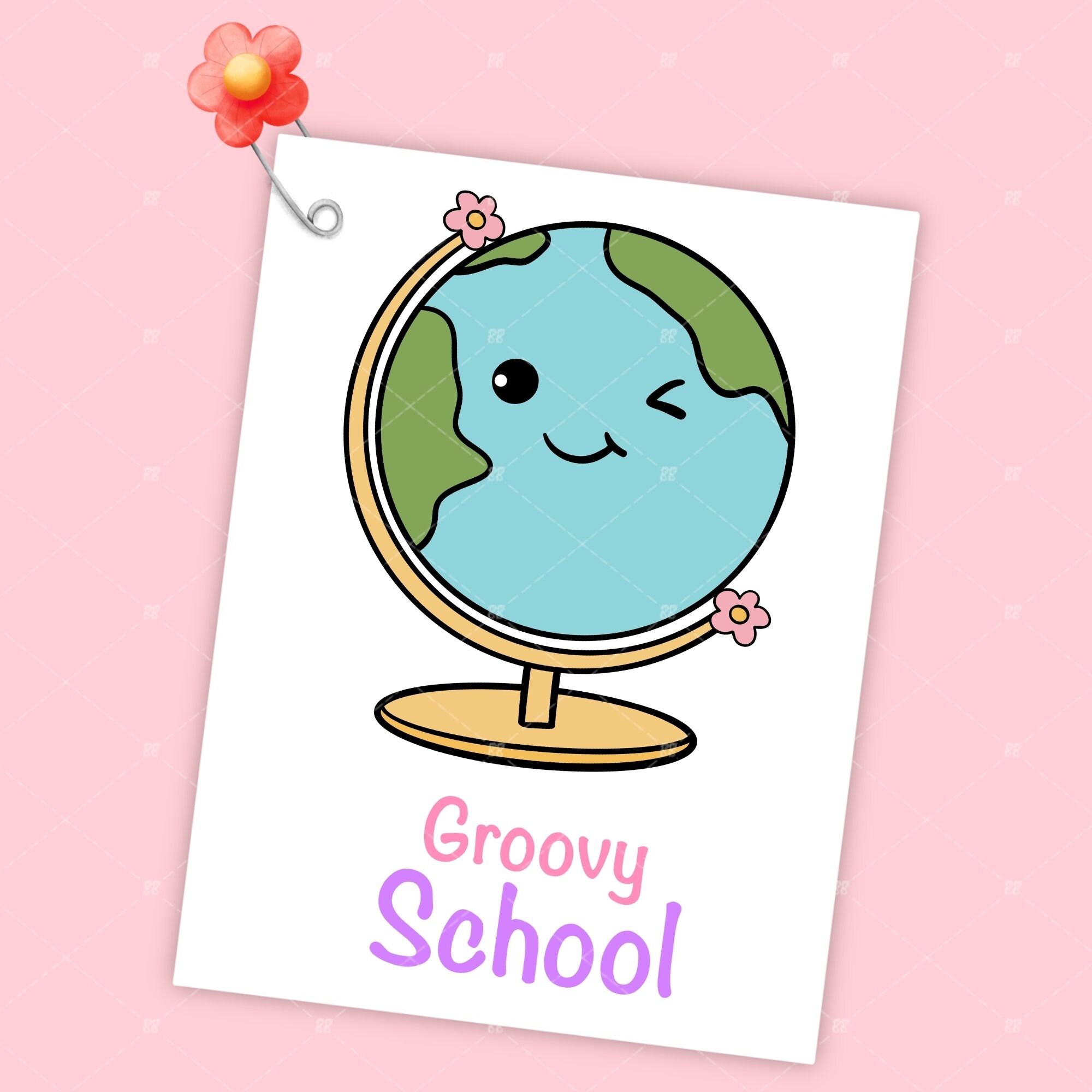 Groovy School Clipart Education Clipart School Bus Clipart Retro ...