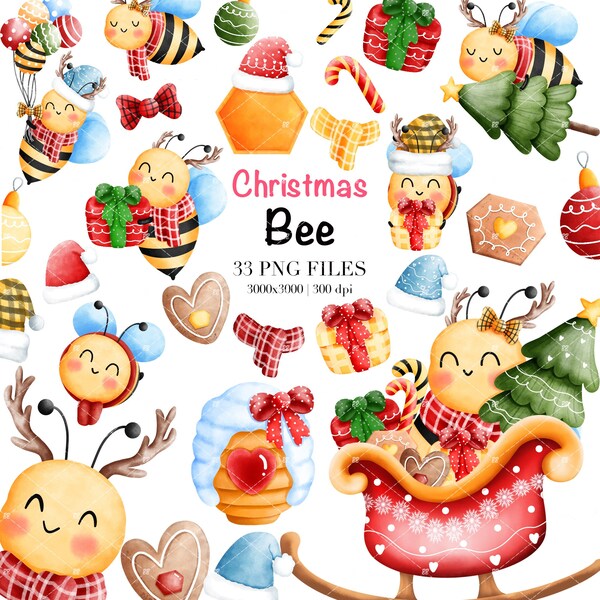 Bee Clipart - Etsy