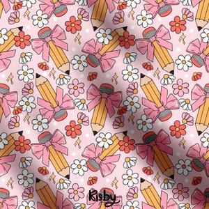Cute Pencil Seamless Pattern Retro Back to School Seamless File Pencil ...