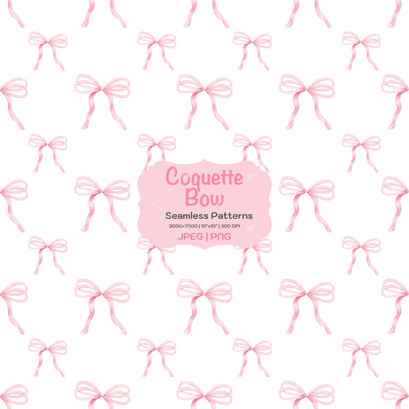 Preppy Bow Background - Etsy