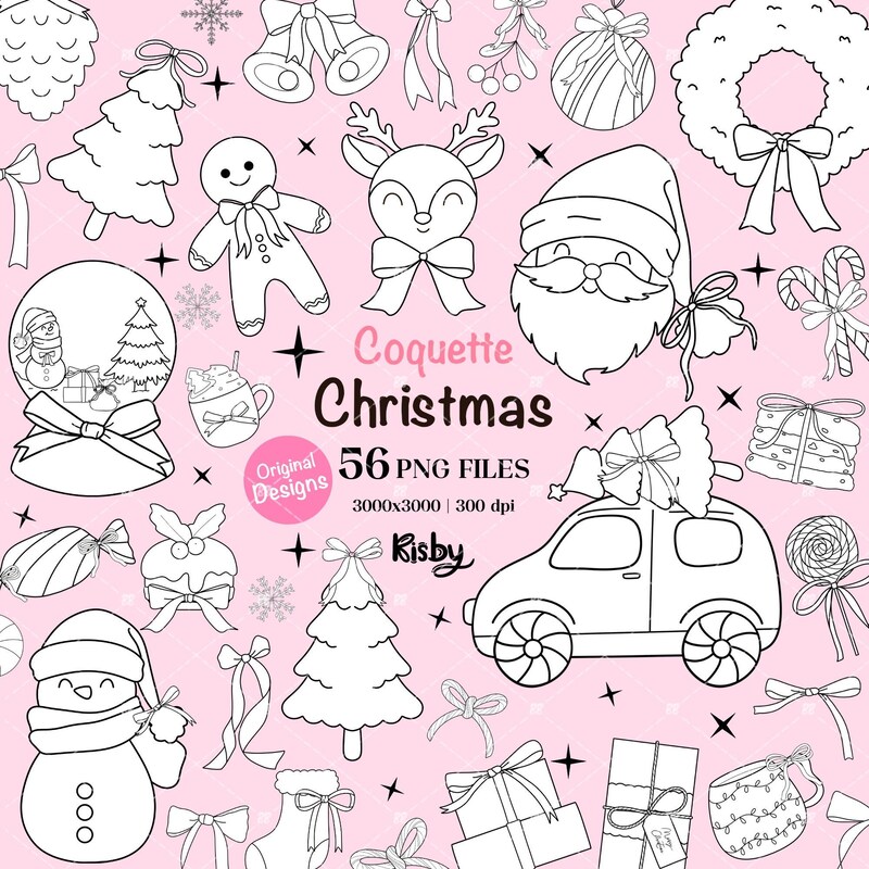 Coquette Coloring - Etsy