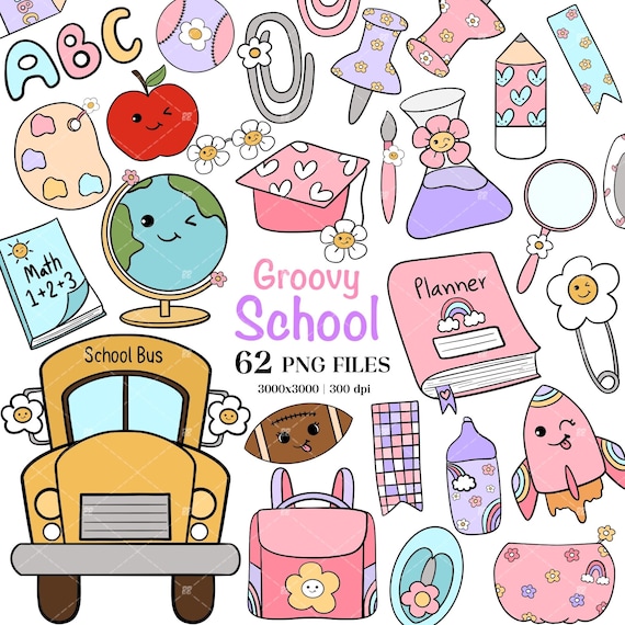 Retro School Clipart