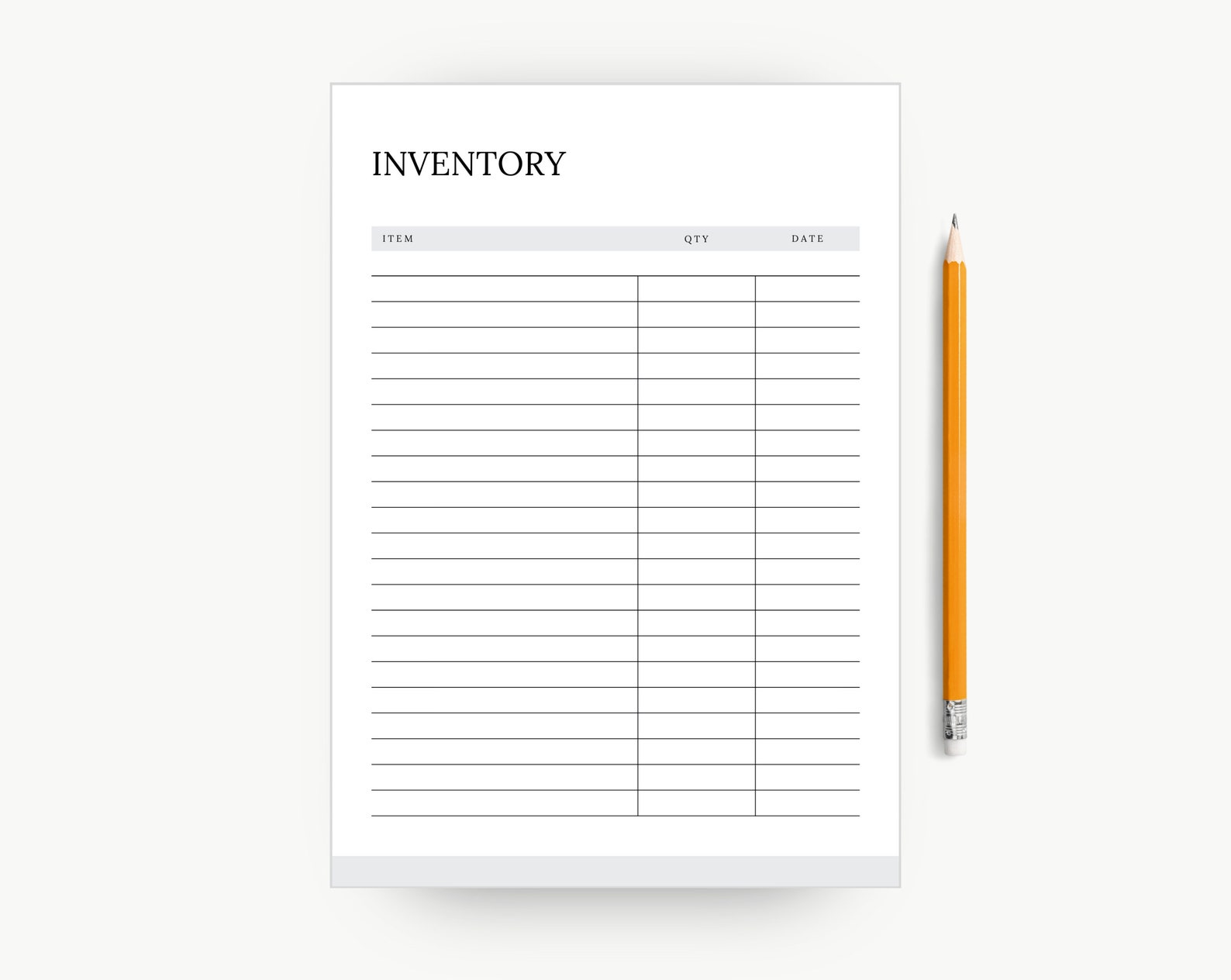Printable Inventory Tracker Planner Page, Inventory Management, Product ...