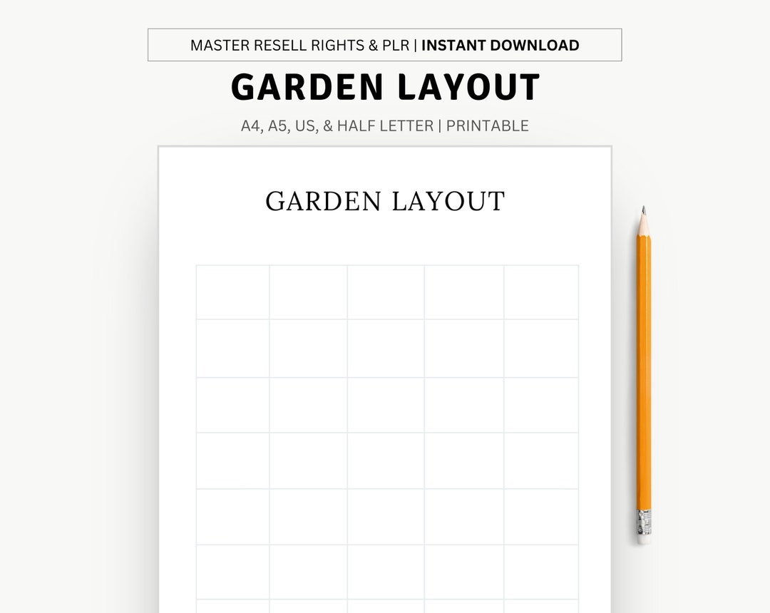 Printable Garden Layout 3 Planner - Organize Your Green Space With 3 ...