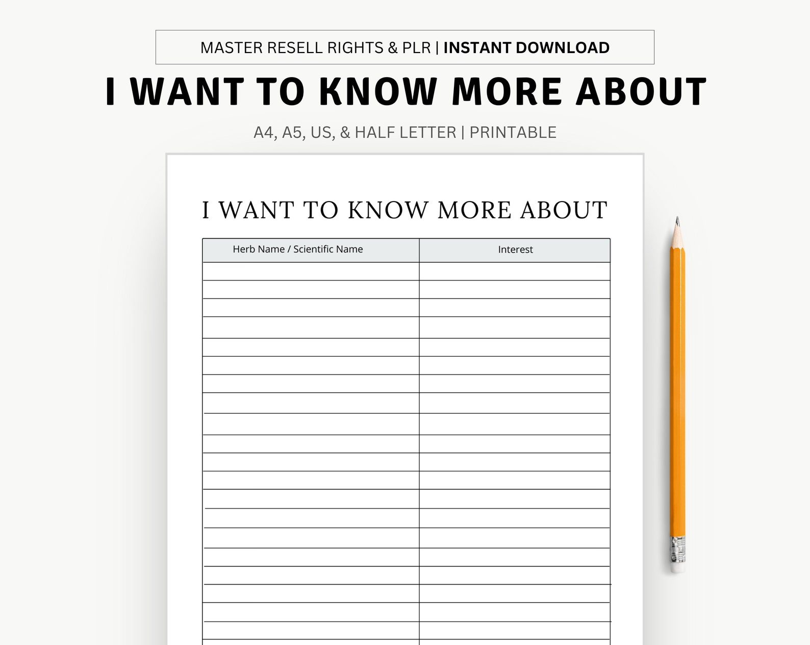 Satisfy Your Curiosity With Our Printable 'I Want to Know More About ...