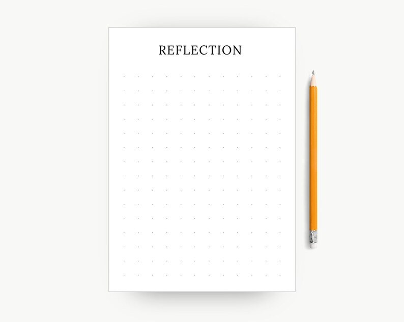 Reflection Printable Notes Page Notes Template Note Taking Writing ...
