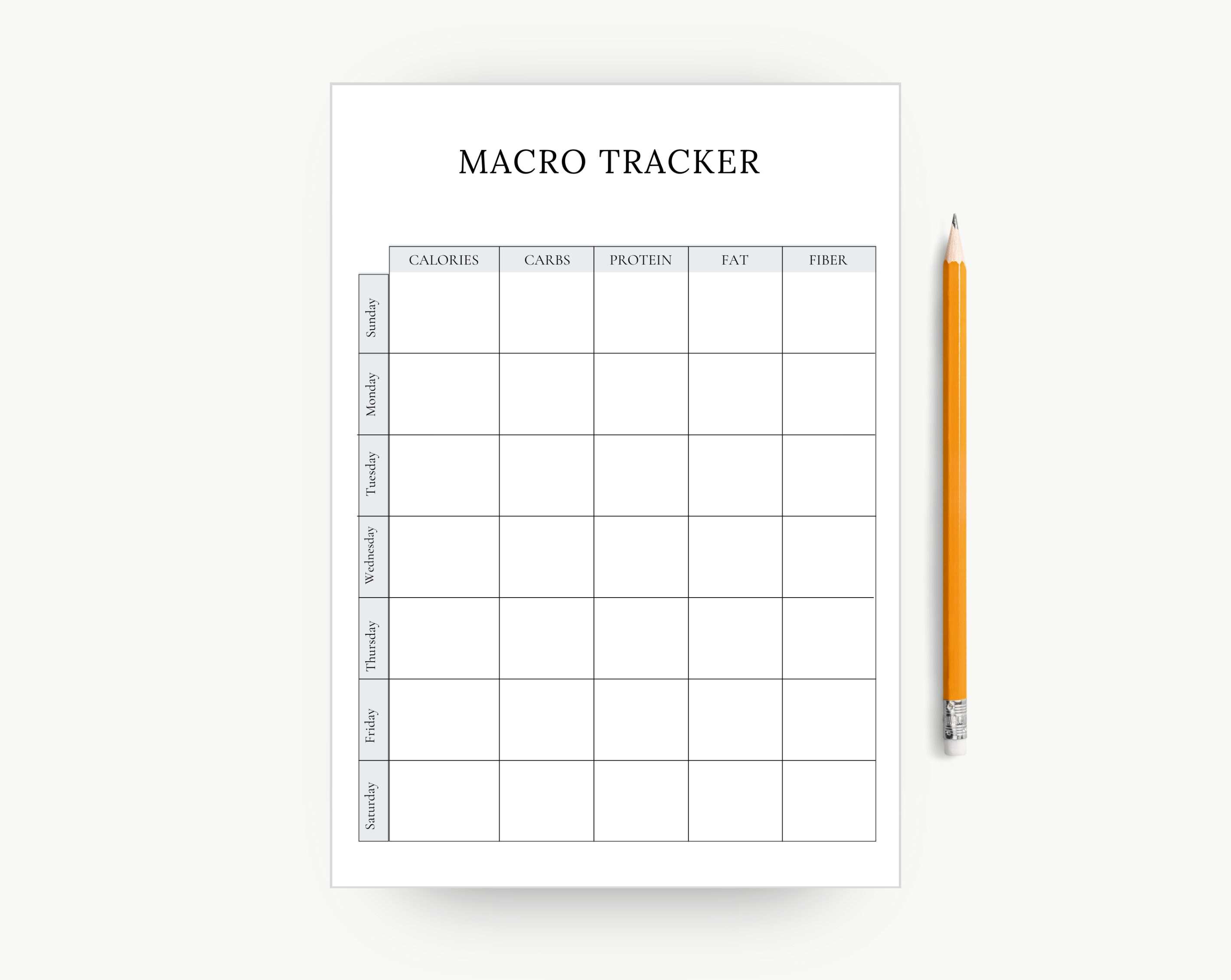 Ultimate MACRO TRACKER Printable Planner - Boost Productivity Instantly ...