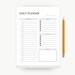 Printable Daily Planner Fillable Daily to Do List Productivity Planner ...