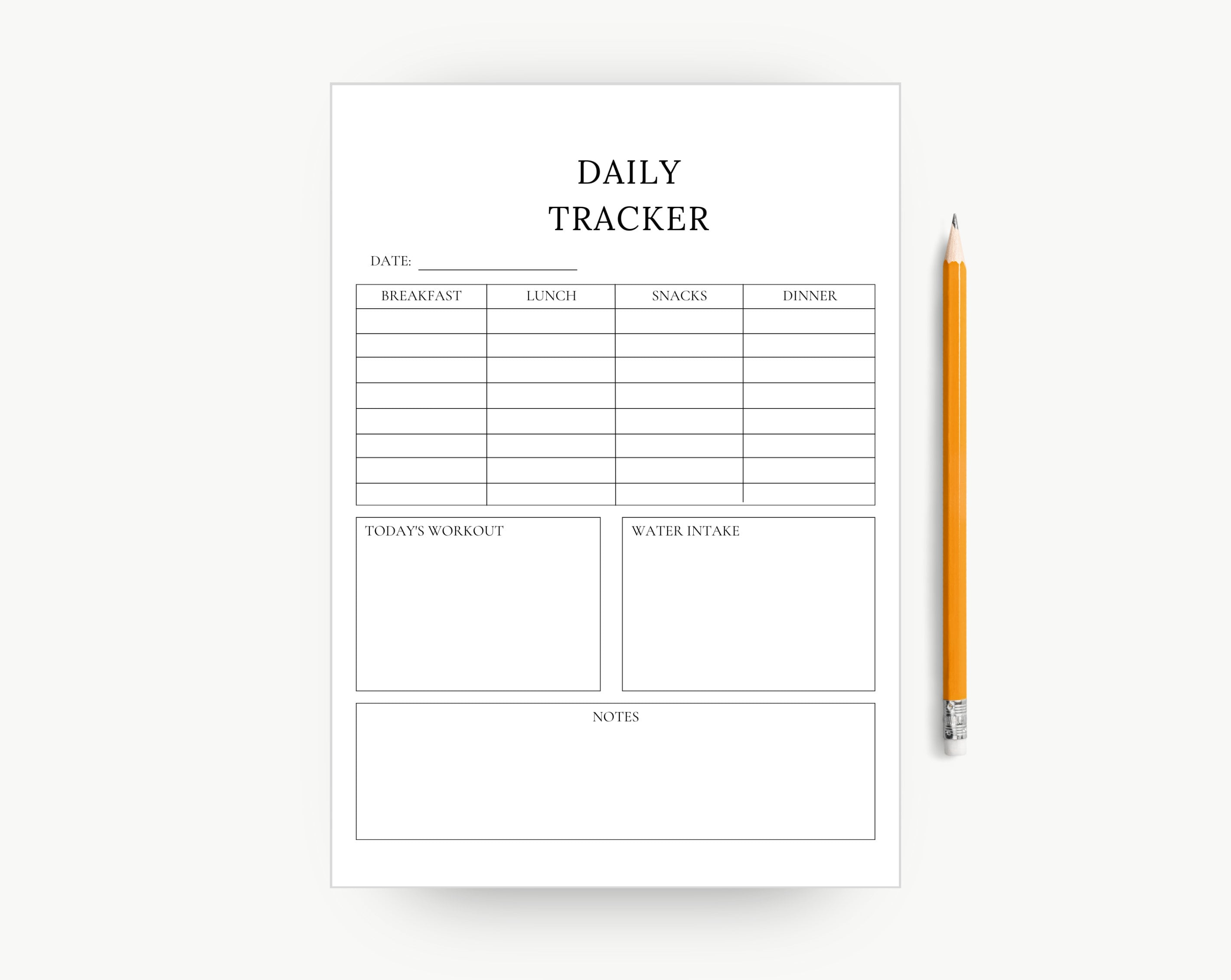 Printable Daily Tracker Planner Boost Productivity & Achieve Goals With ...
