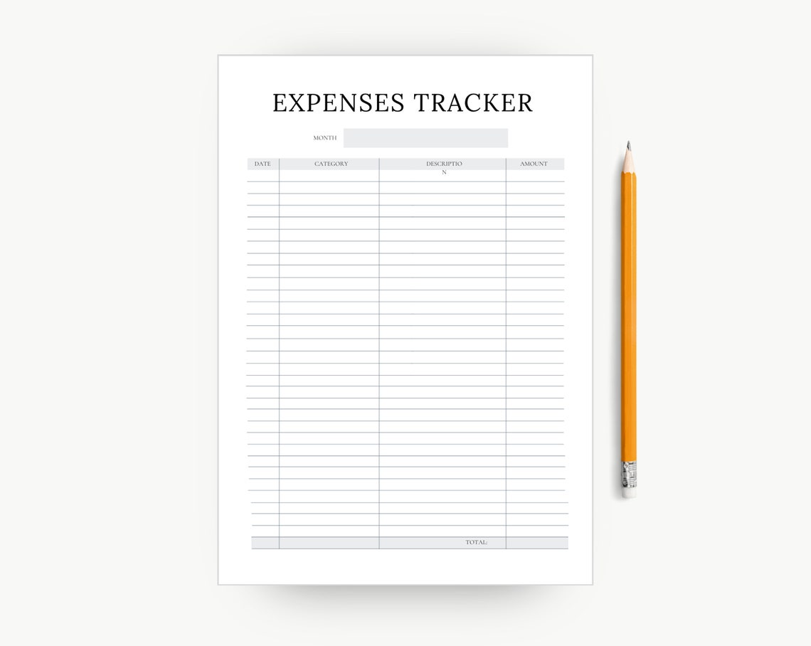 Expense Tracker Printable, Budget Planner, Spending Tracker, Expense ...