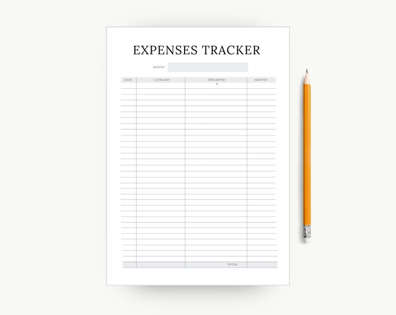Expense Tracker Printable, Budget Planner, Spending Tracker, Expense ...