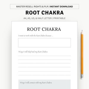 Root Chakra Instant Download Printables - Energize Your Space With ...