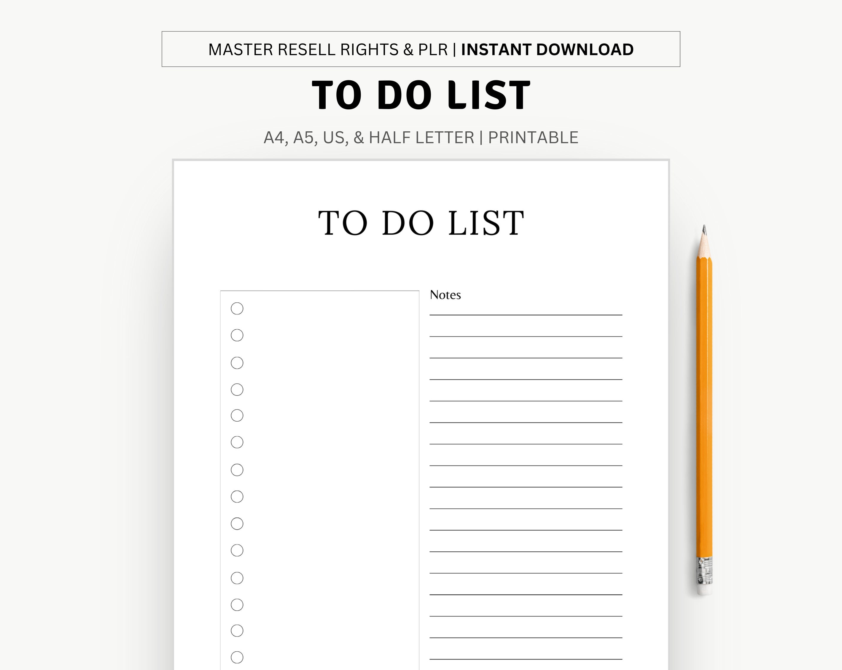 To Do Lists Task Lists Printable Daily Task List Template PDF Daily ...