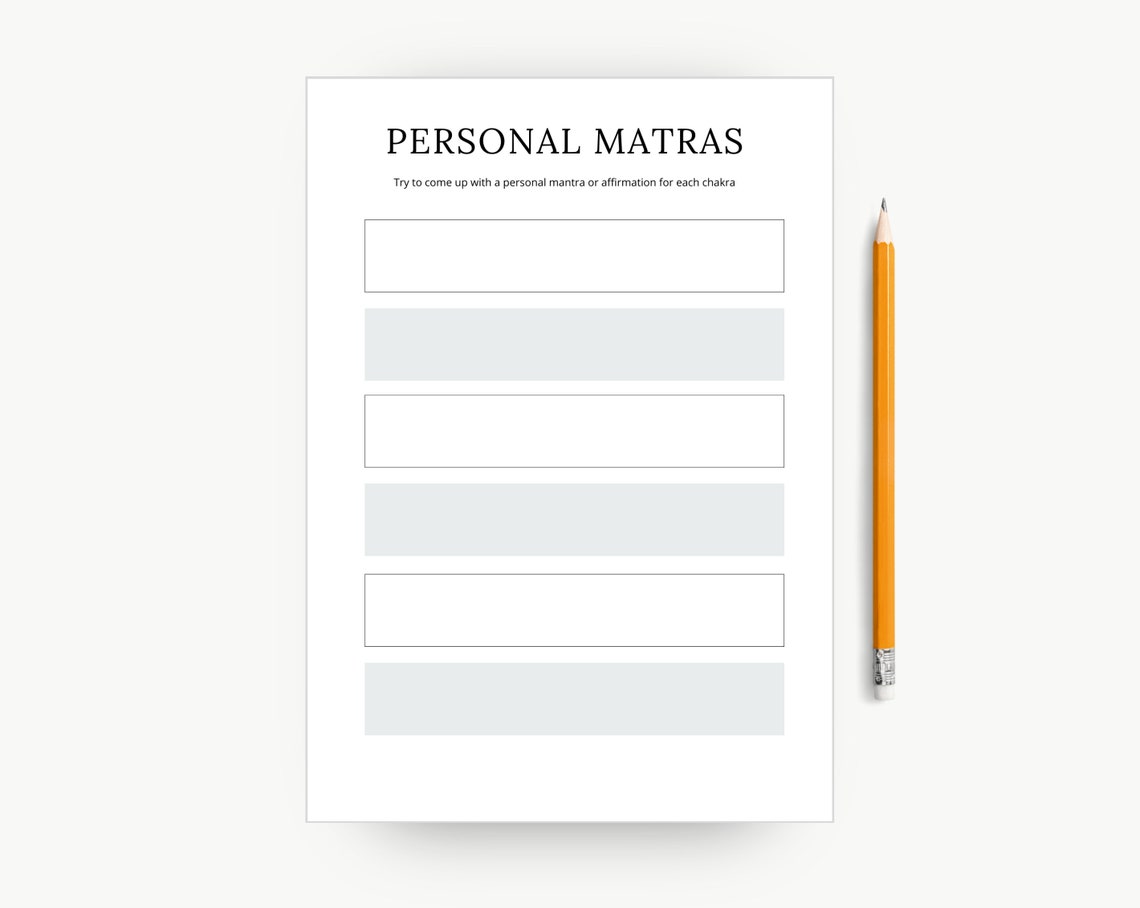 Personalized Mantra Printables Instant Download Unique Affirmation Art ...