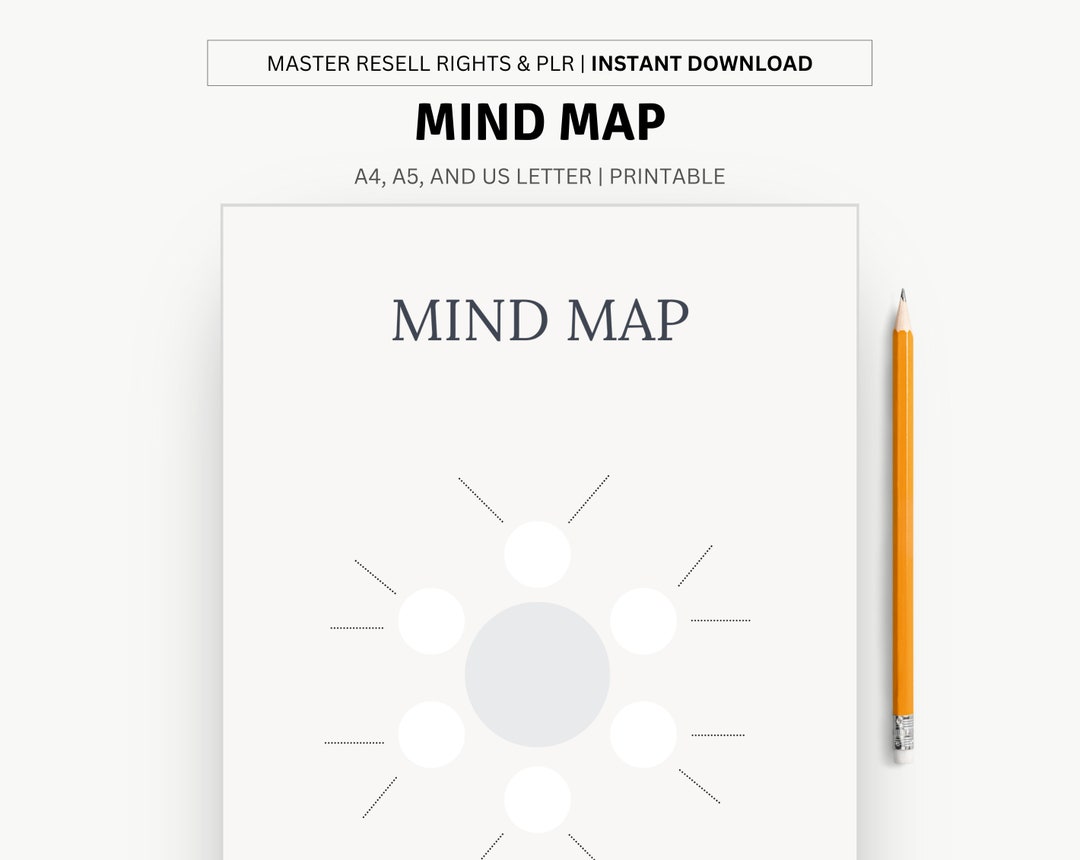 Mind Map Printables Instant Download - Boost Creativity and ...