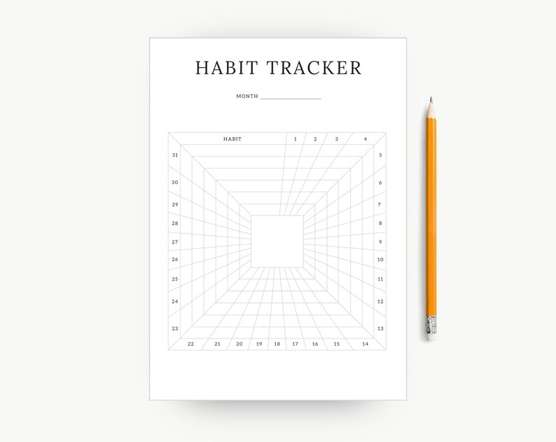 Habit Tracker Weekly Habit Tracker Printable Habit Tracker Template ...