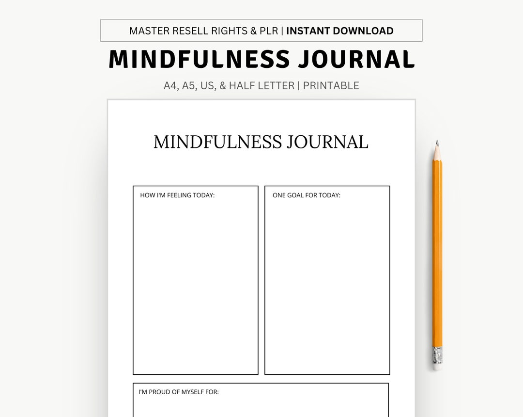 Printable Mindfulness Journal Self Love Planners - Instant Download for ...