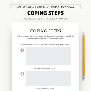 Printable Coping Steps for Instant Stress Relief Download and Start Now ...
