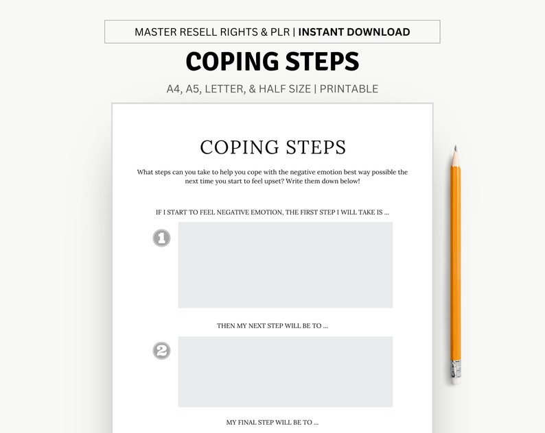 Printable Coping Steps for Instant Stress Relief - Download and Start ...