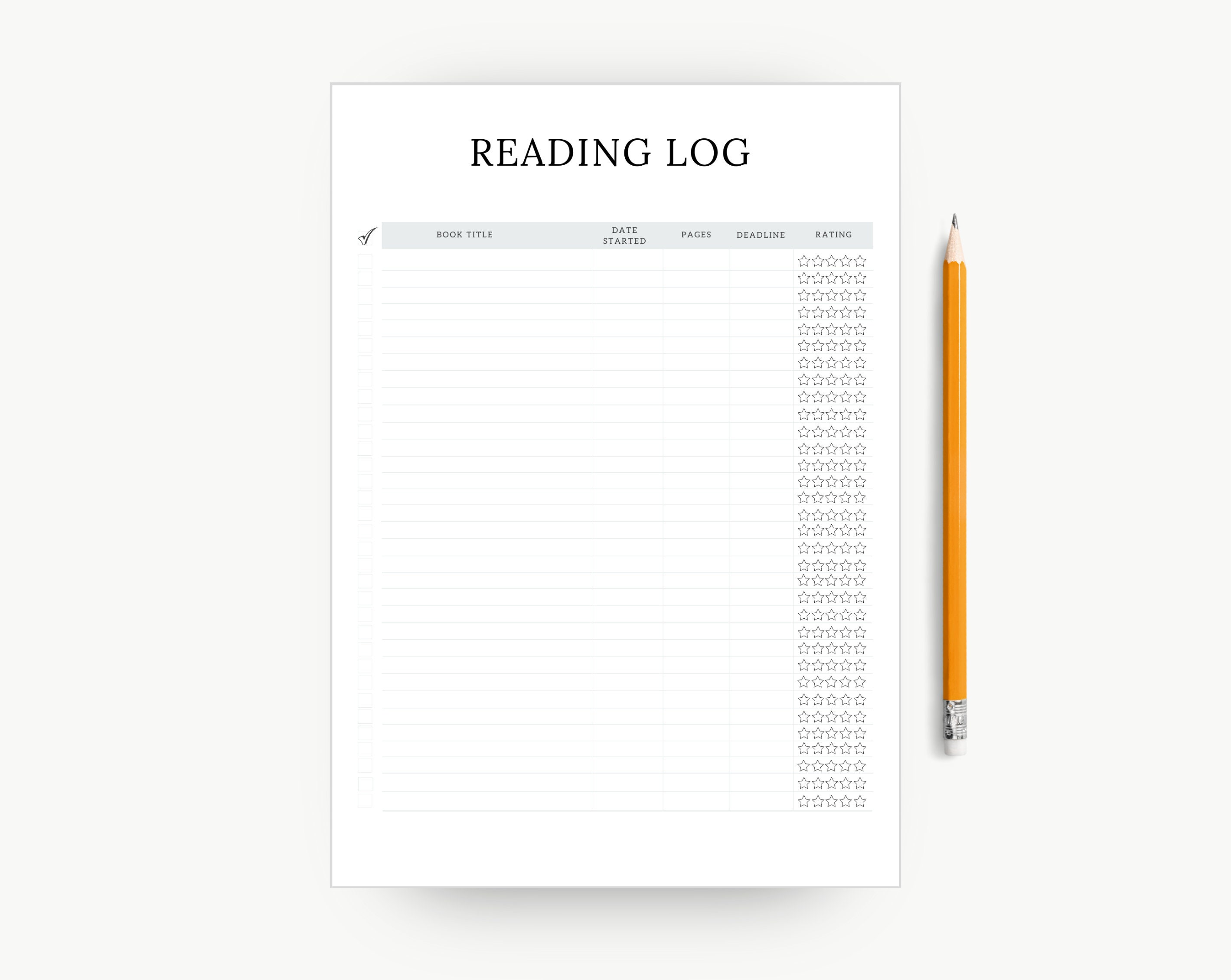 Reading Log Printable Reading Tracker Books to Read Books I've Read ...
