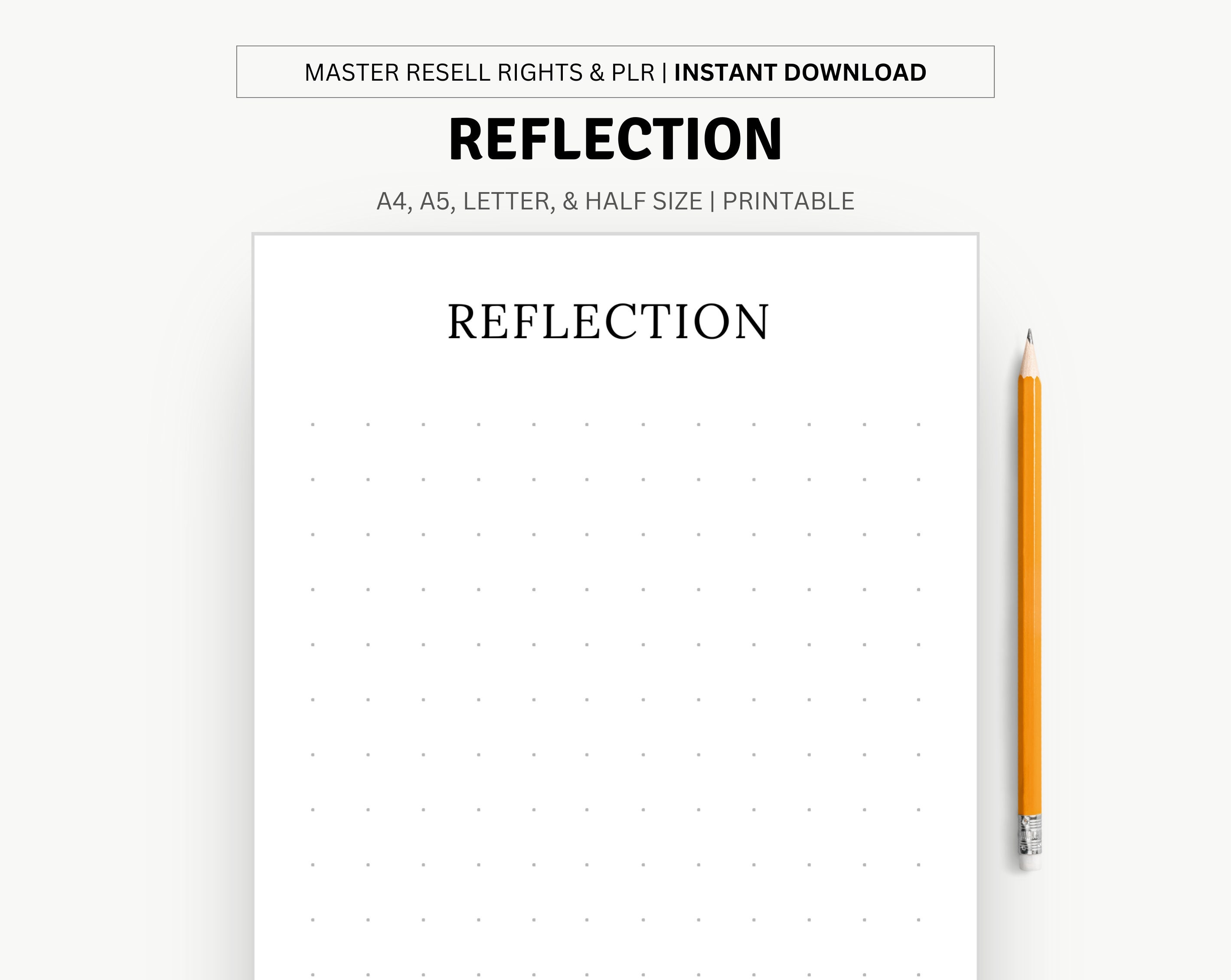 Reflection Printable Notes Page Notes Template Note Taking Writing ...