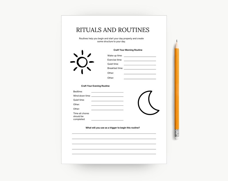 Daily Rituals and Routine Printable - Plan Your Day With Our ...
