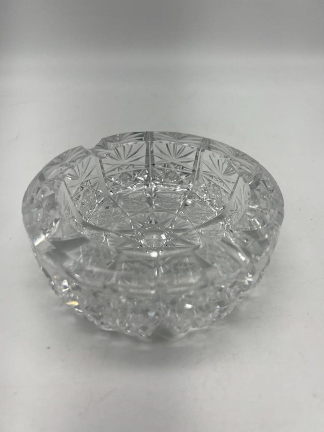 Vintage Crystal Ashtray - Etsy
