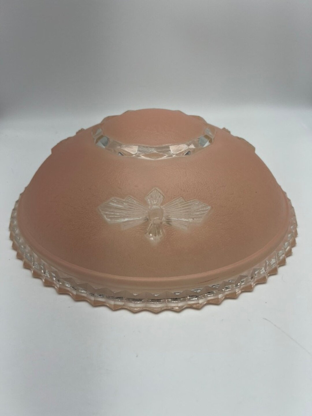 Vintage 1930's Glass Ceiling Shade in a Beautiful Soft Pink - Etsy