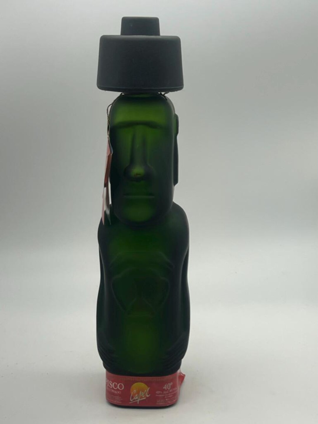 Vintage From Chile - Easter Island Moai Pisco Bottle - Etsy