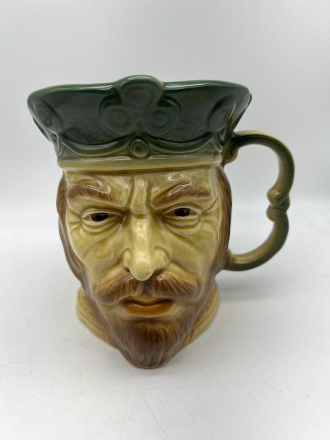 Vintage Kingston Pottery Toby Head Jug - King Edward 1st - Etsy