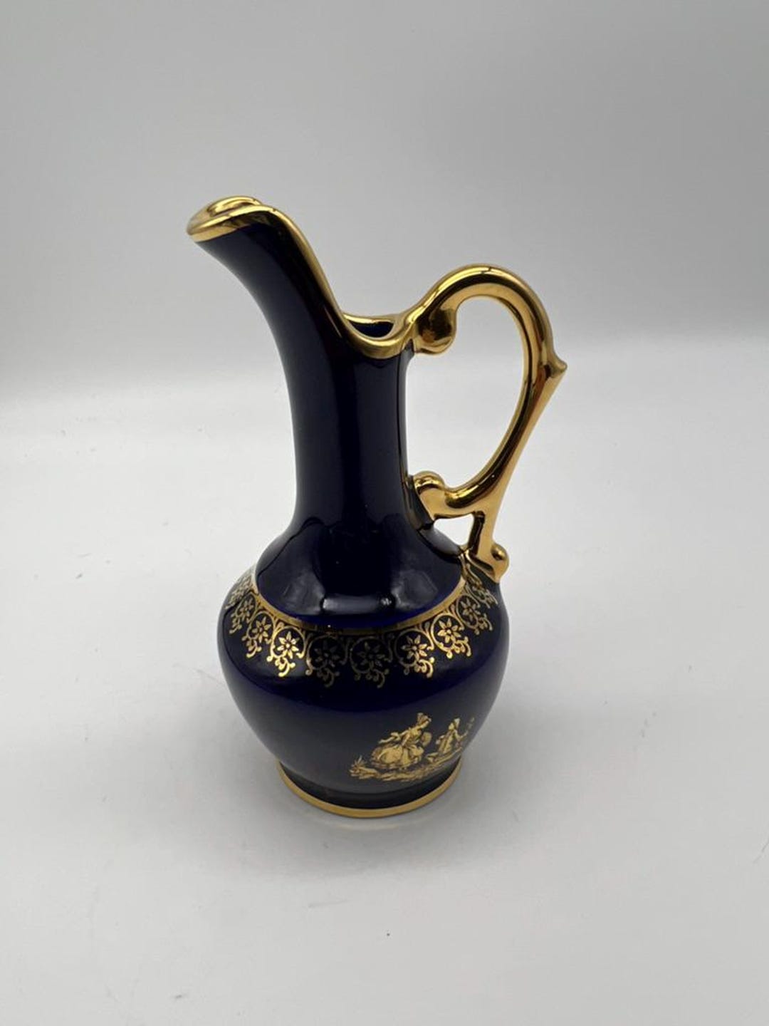Vintage Limoges Porcelain Pitcher - Courting Couple - Etsy