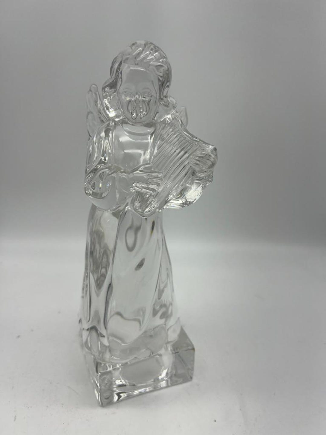 Mikasa Herald Collection-angelic Harp Lead Crystal Figurine - Etsy